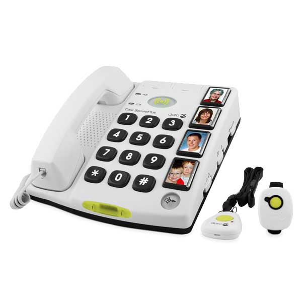 Doro SecurePlus nødkald telefon til fastnet fra Tele Call ...