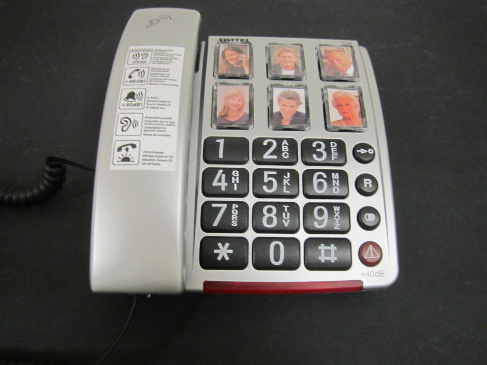 Switel TC 40 Fastnettelefon fra Butik KIK - Hjælpemiddelbasen