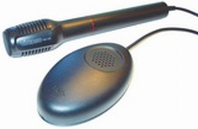 Voice amplifier with hand-held microphone from A/S AABENTOFT - AssistData